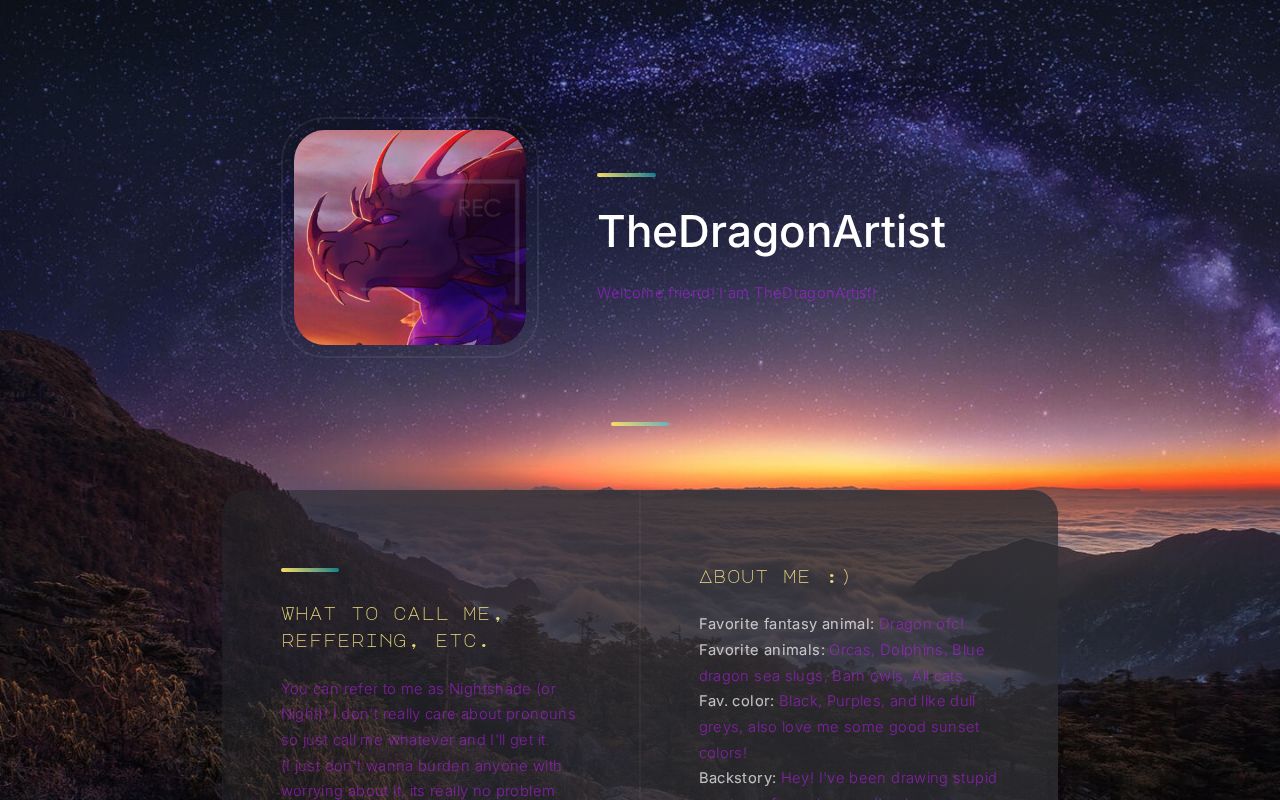Nightshade's Carrd :)